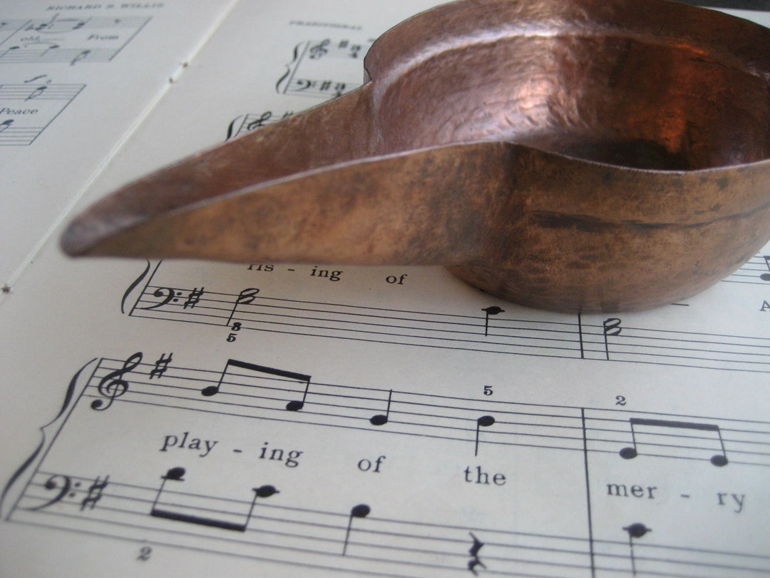 Vintage Hand Hammered Copper Pap Boat, Infant or Invalid Feeder ...