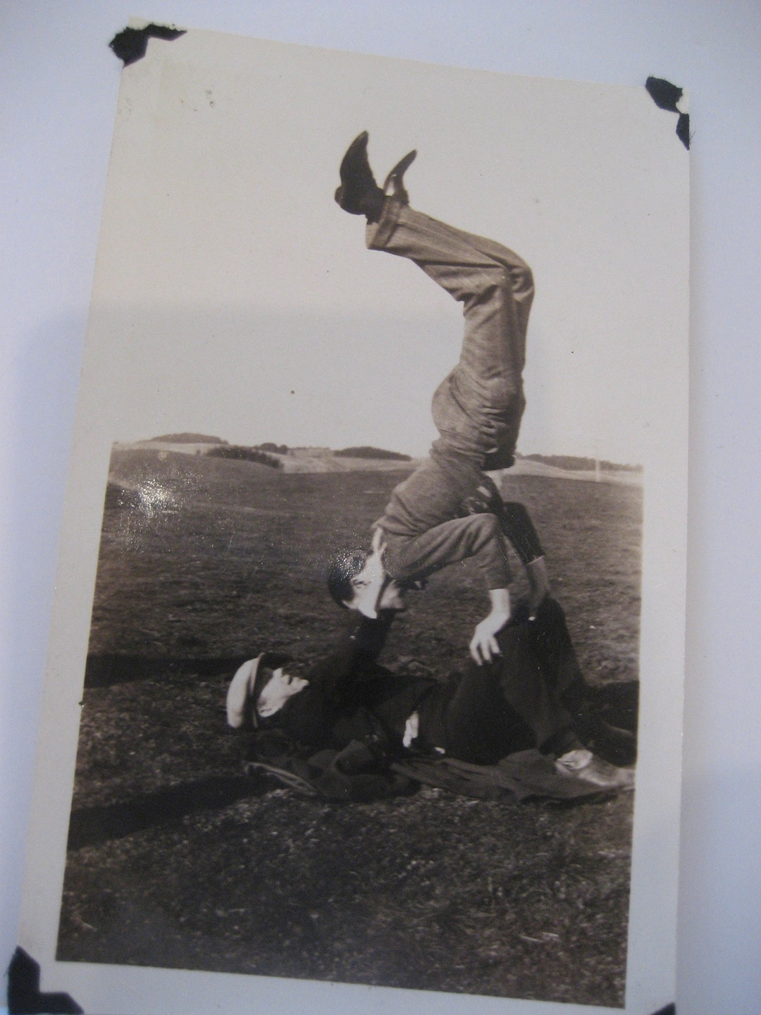 Fooling Around Buddies, Vintage Photo of Oscar and His Friend, Circus ...