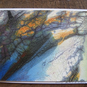Original Art Work by Otto Brunner (1921-) Mixed Media Small Painting on ...