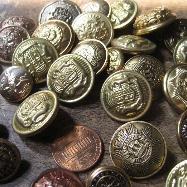 Uniform Buttons - Etsy