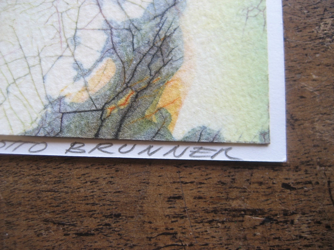 Original Art Work by Otto Brunner 1921 Mixed Media Small - Etsy