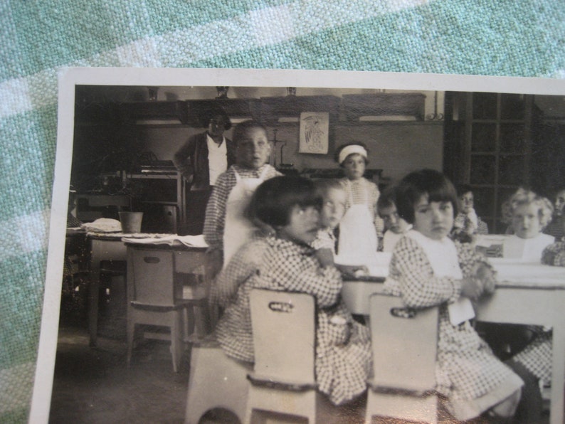 Photograph of a French Orphanage, Vintage 1910-20 Orphan Girls Eating ...