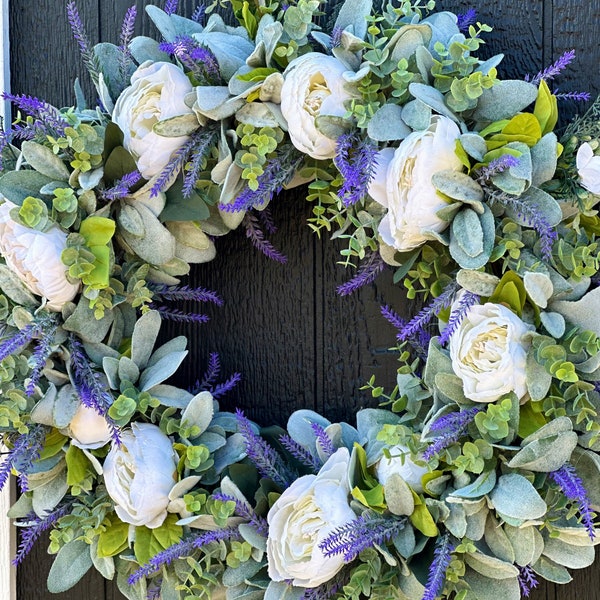 Spring Wreath Lavender - Etsy