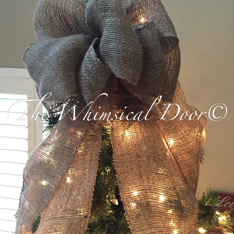 Large Burlap Bow - Etsy