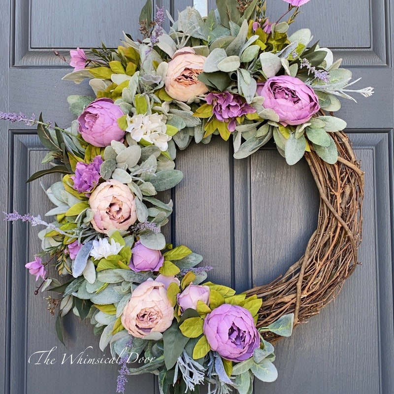 Farmhouse Spring Wreath - Etsy