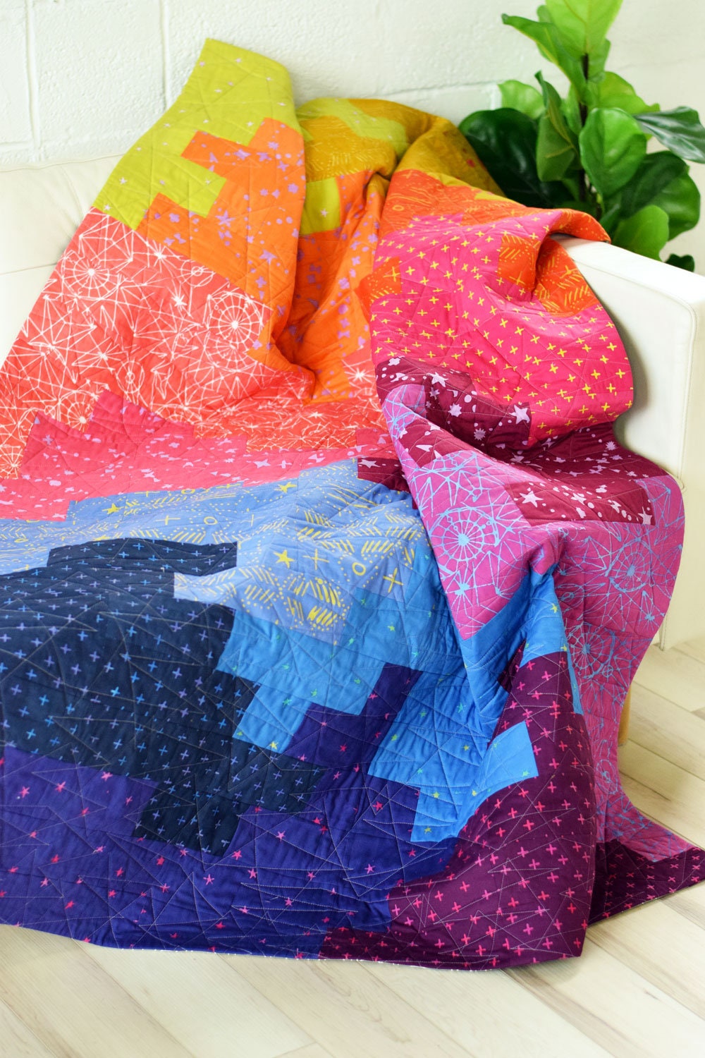 Tumbling Bricks Quilt PDF Pattern - Etsy