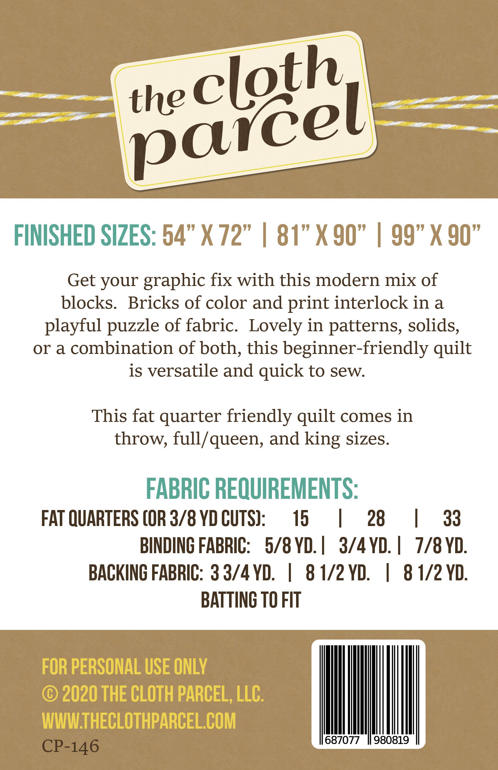 Tumbling Bricks Quilt PDF Pattern - Etsy