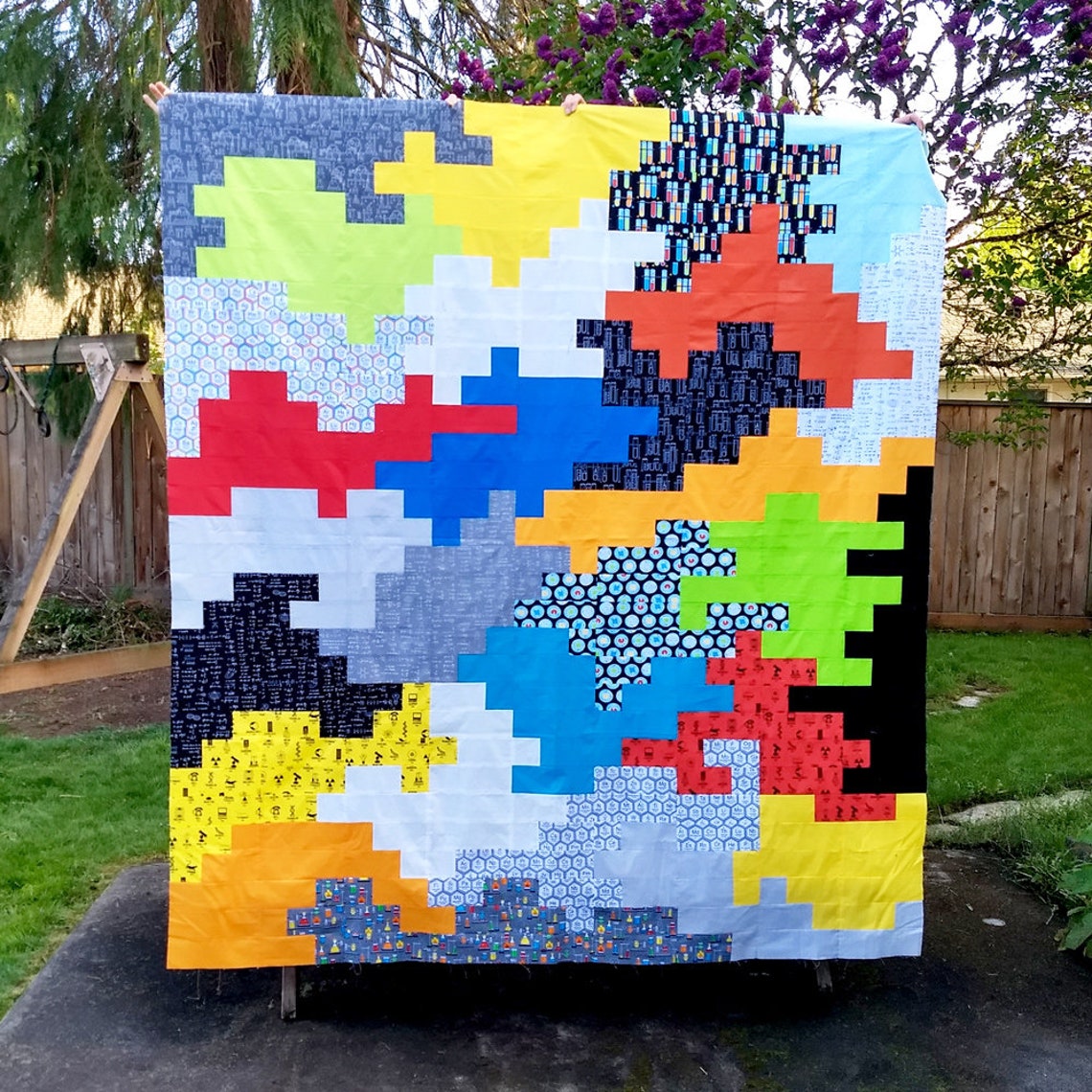 Tumbling Bricks Quilt PDF Pattern - Etsy