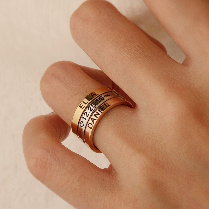 Engraved Ring - Etsy