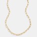 Gold Elongated Rectangle Chain Necklace, Rectangle Link Chain Necklace ...