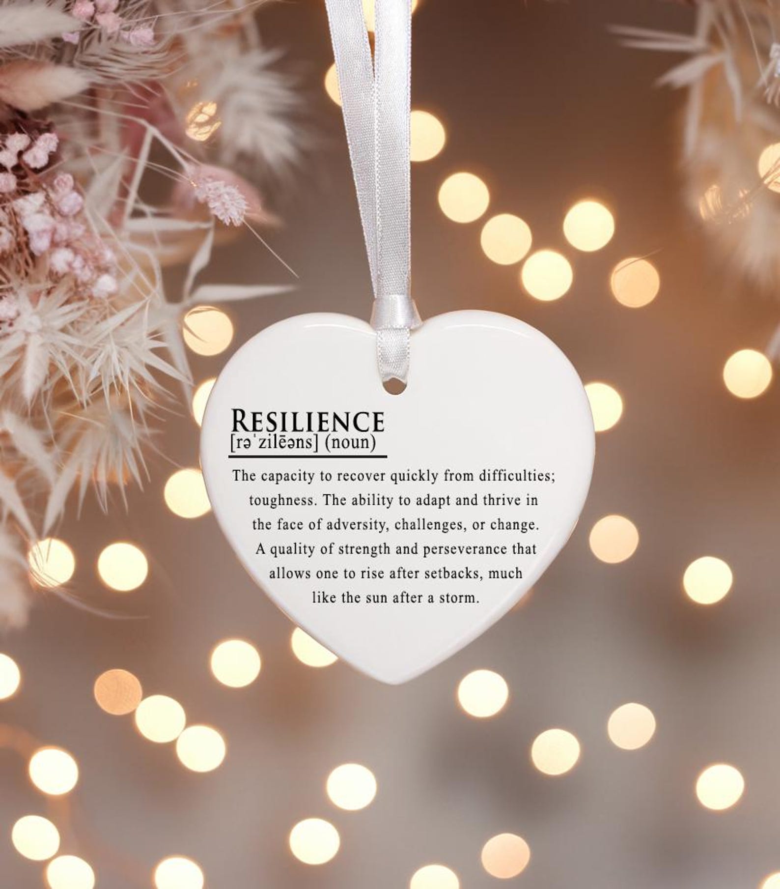 Resilience Gift, Inspirational Gift, Ornament, Be Strong Gift, Strength ...