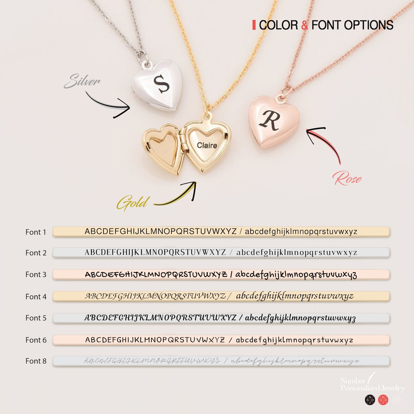 Heart Locket Necklace Personalized Heart Locket Necklace Girls Heart ...