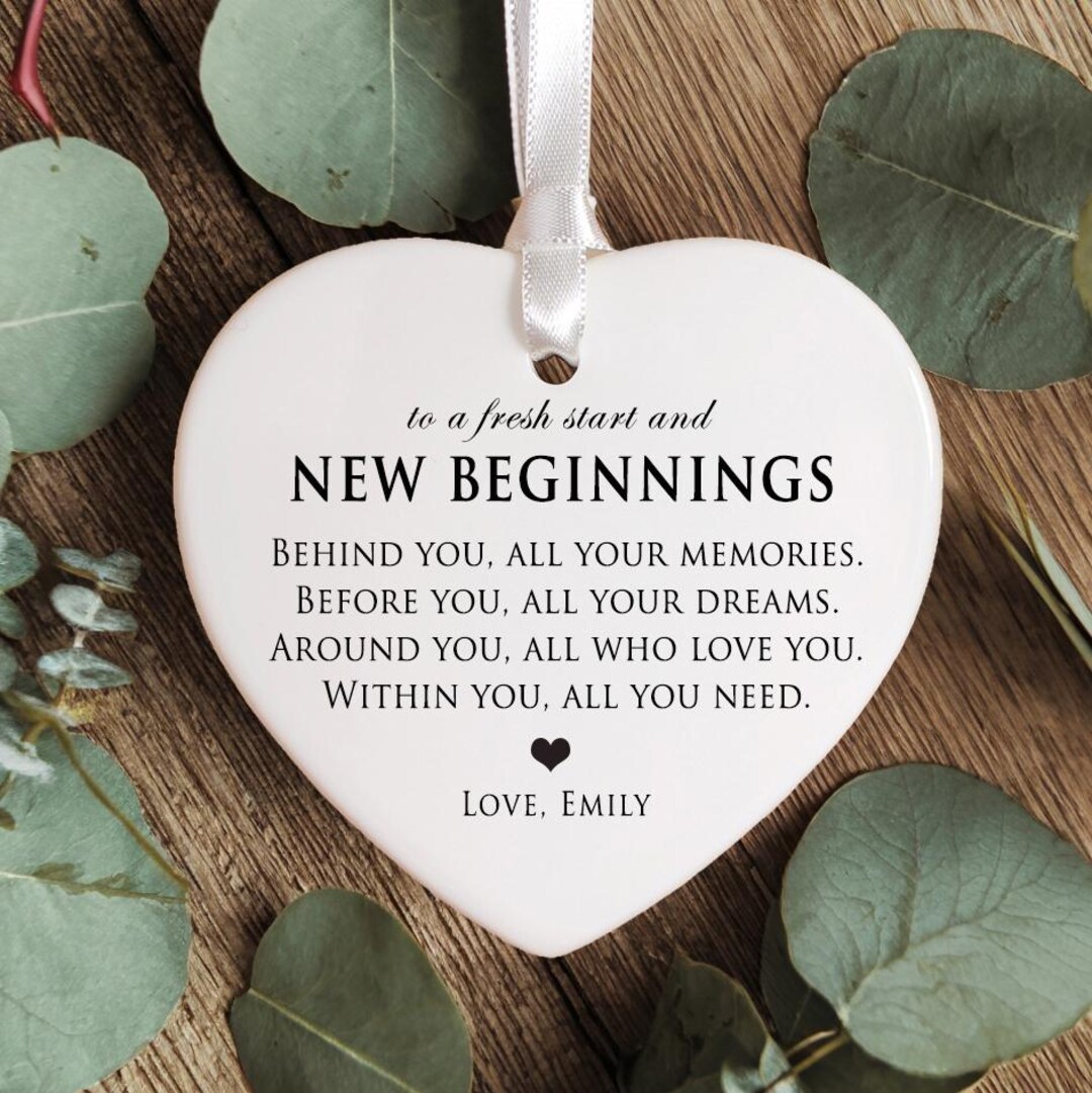 New Beginnings Gift for Woman, New Beginnings Gift, New Job Gift, Clean ...
