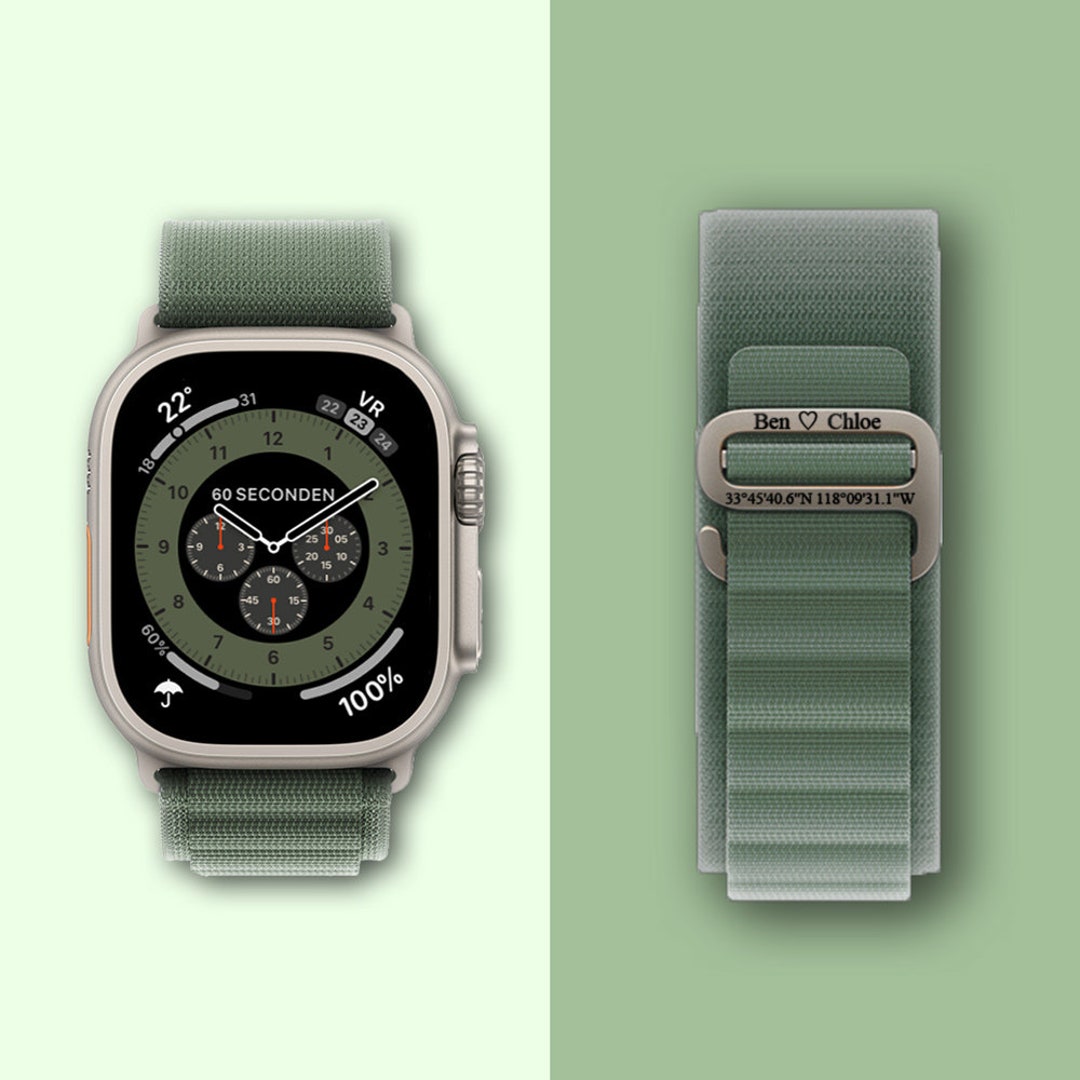 Custom Apple Watch Strap, Alpine Loop Nylon Band, Coordinate Apple ...