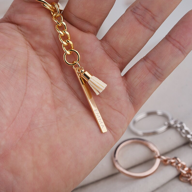 Personalized Keychain Monogram Keychain Custom Keychain - Etsy