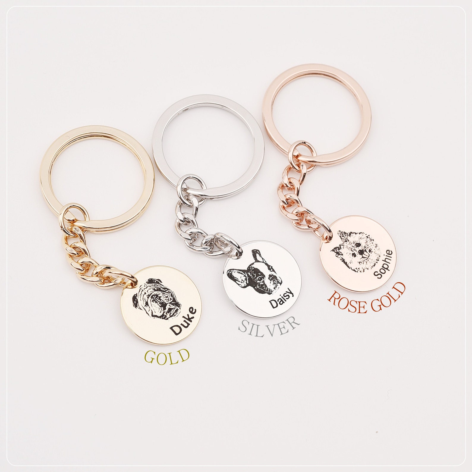 Pet Memorial Keychain Animal Shape Charm Dog Keychain Cat - Etsy
