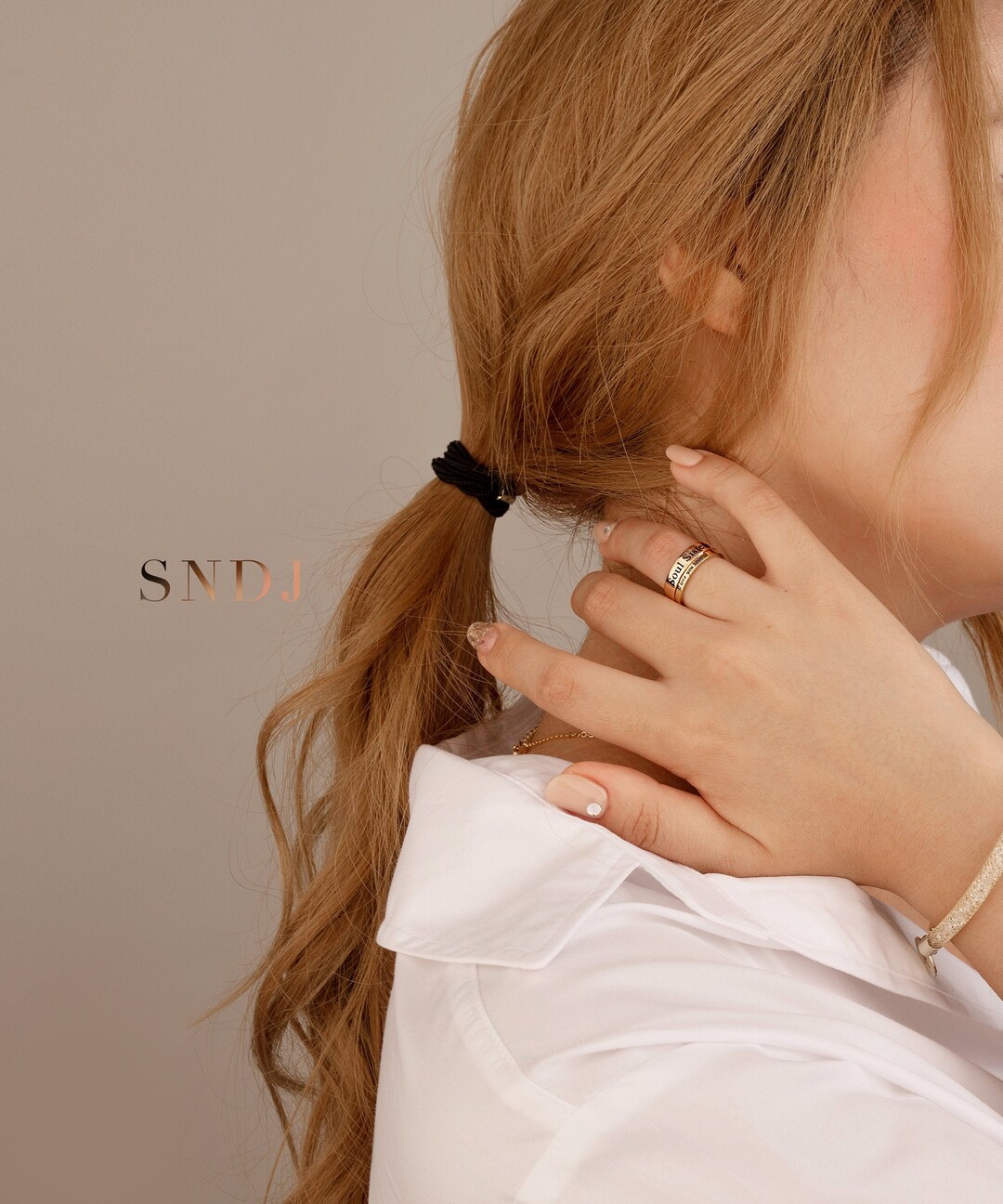 Stacking Rings Engraved Ring Personalized Ring Gold Ring for Women ...