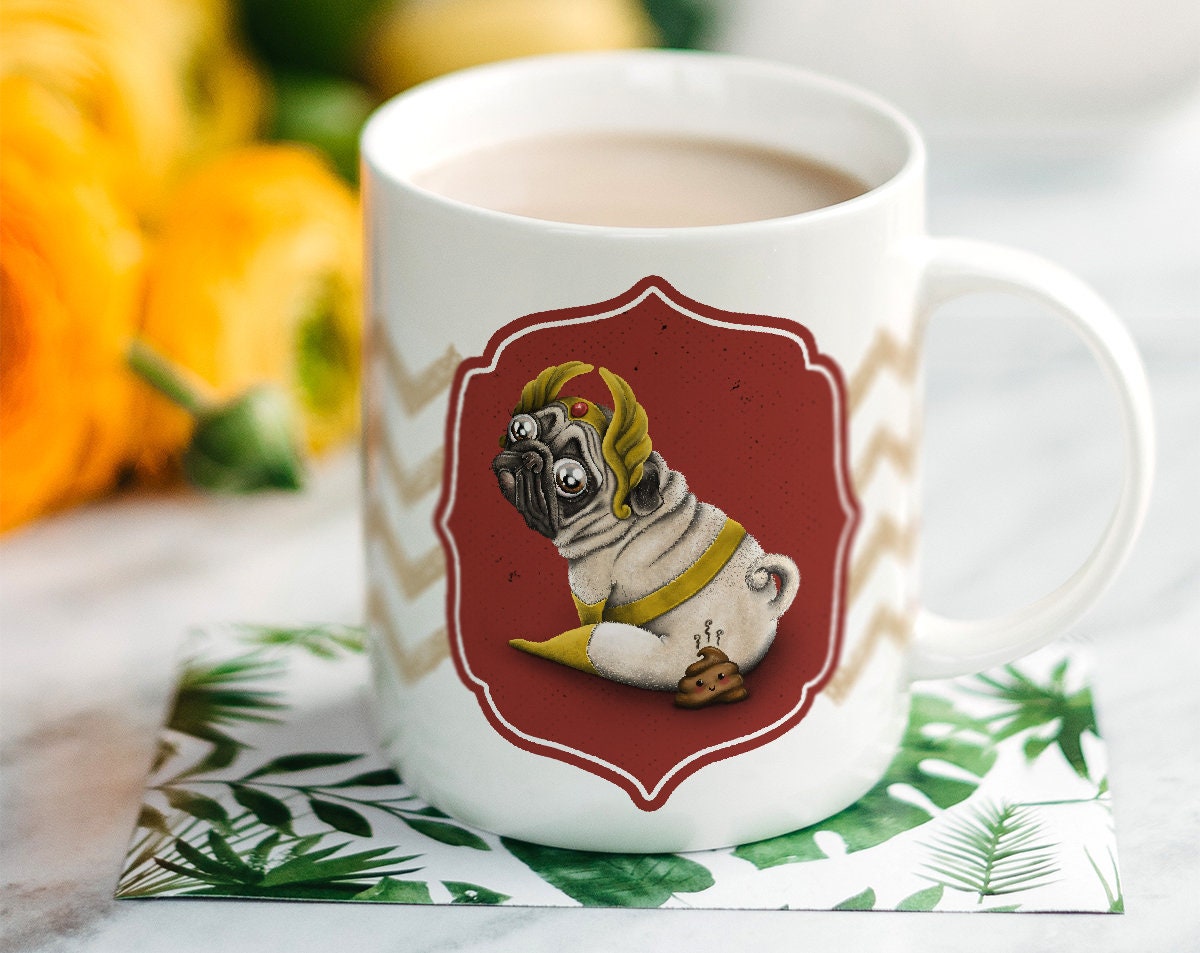 Mug Gift She-ra Pug Themed Mug Novelty Mugs Birthday for Him Her Self ...