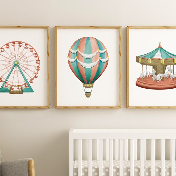 Cute Ferris Wheel Art - Etsy