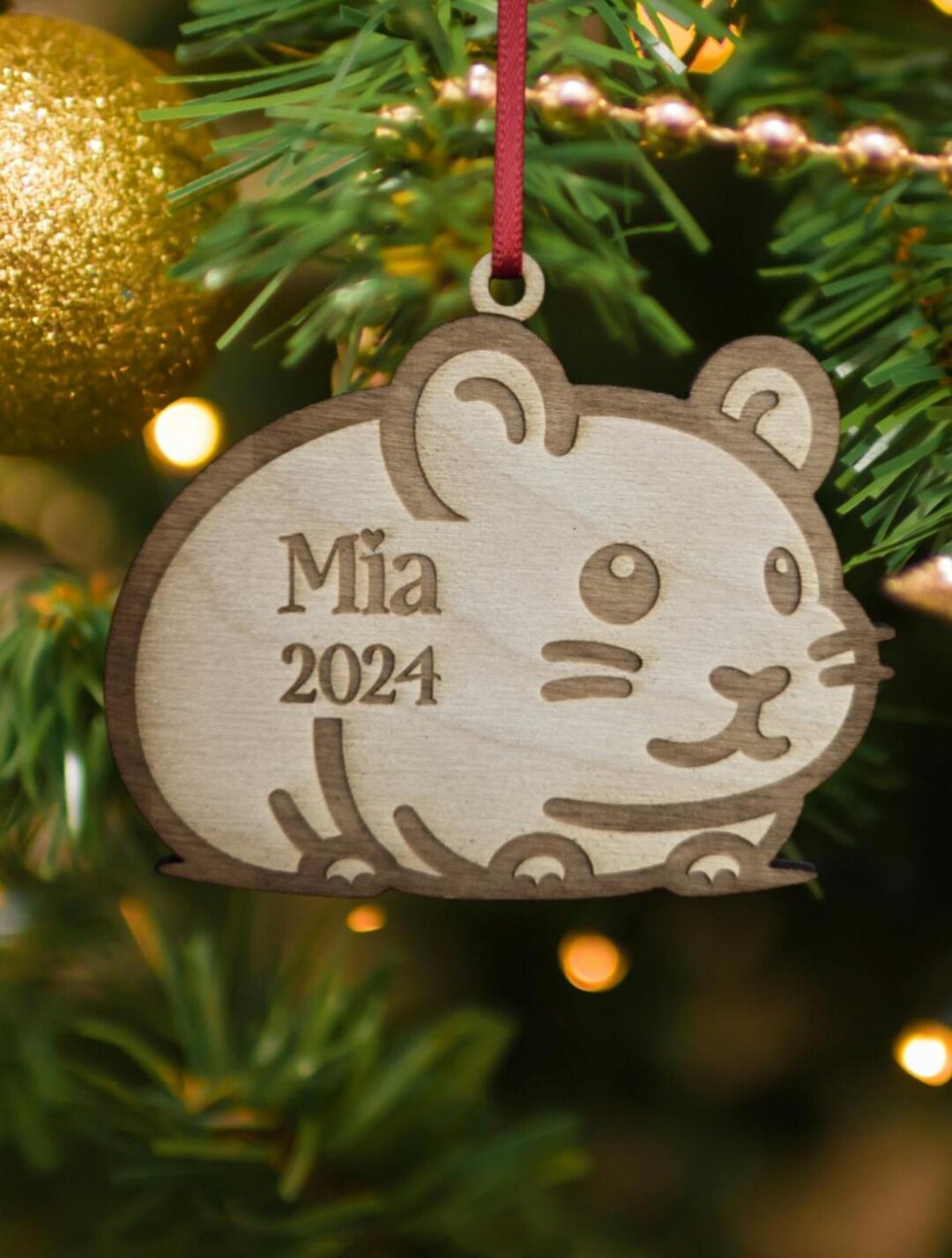 Hamster Ornament, Hamster Christmas Ornament, Pet Ornament, Hamster ...