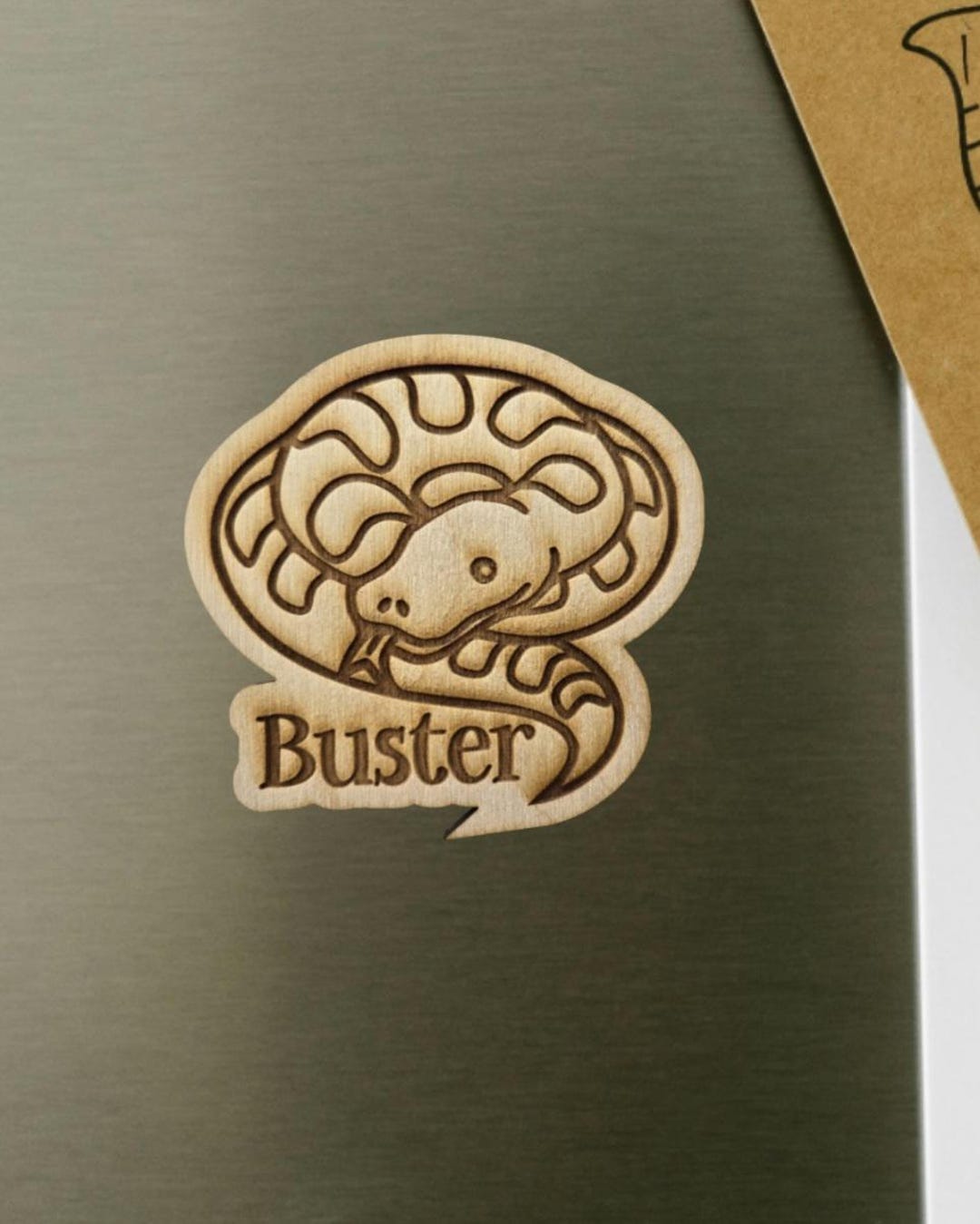 Snake Magnet, Exotic Pet Magnet, Serpent Gift, Corn Snake Name Plate ...