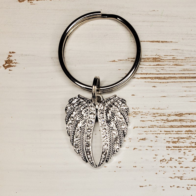 Angel Wing Key Chain - Etsy