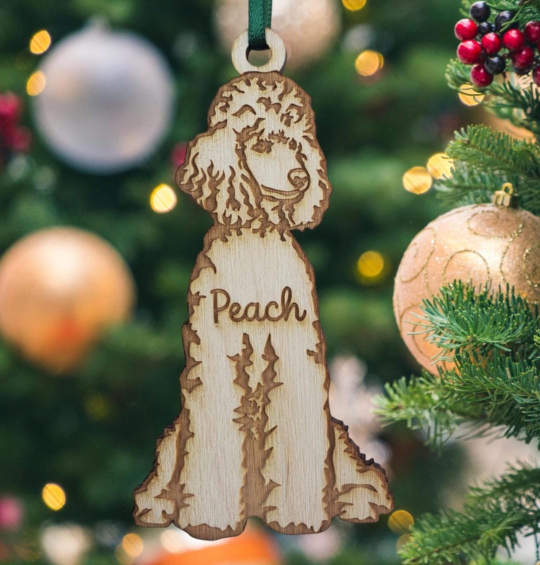 Poodle Ornament, Poodle Christmas Ornament, Poodle Gifts Standard ...