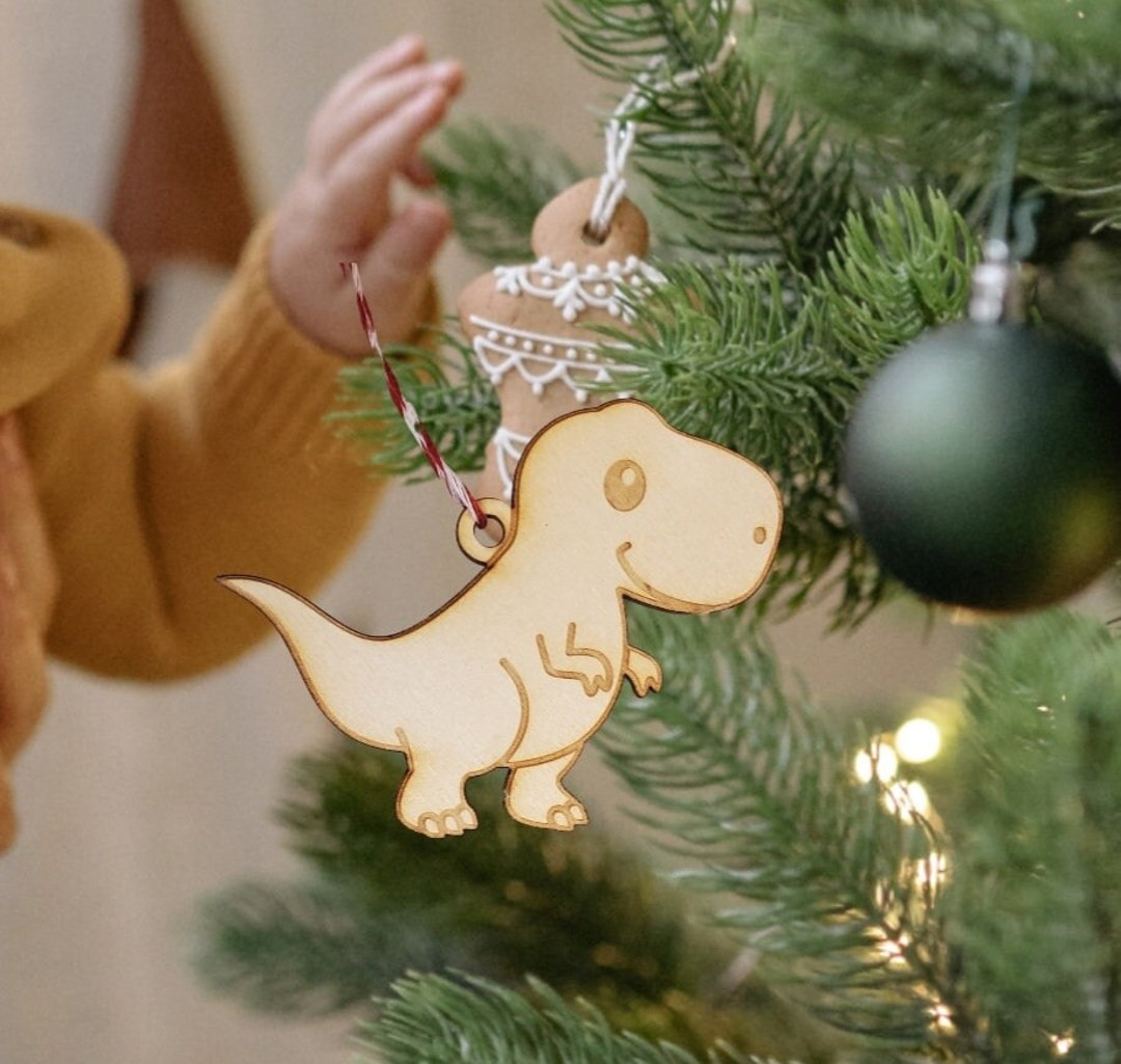 T-rex Dinosaur Ornament, T-rex Christmas Ornament, T-rex Ornament, Baby ...