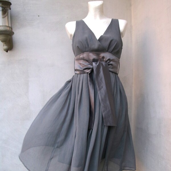 Gray Infinity Dress - Etsy