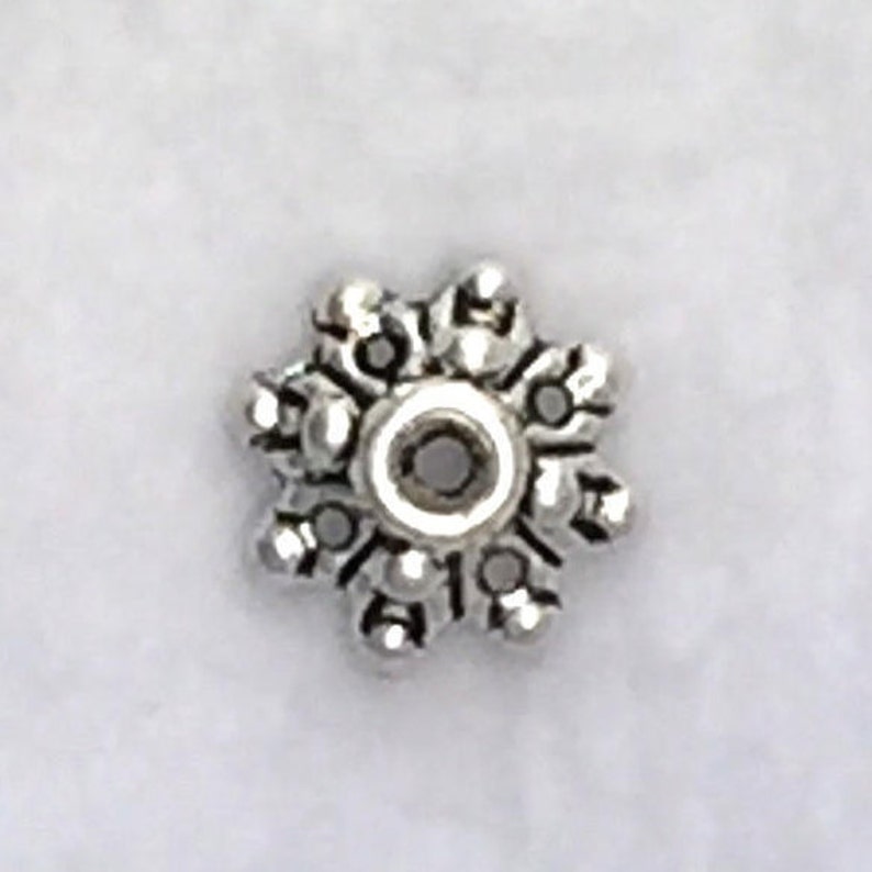 Bead Caps Findings 16 caps Silver pewter bead cap etna.com.pe