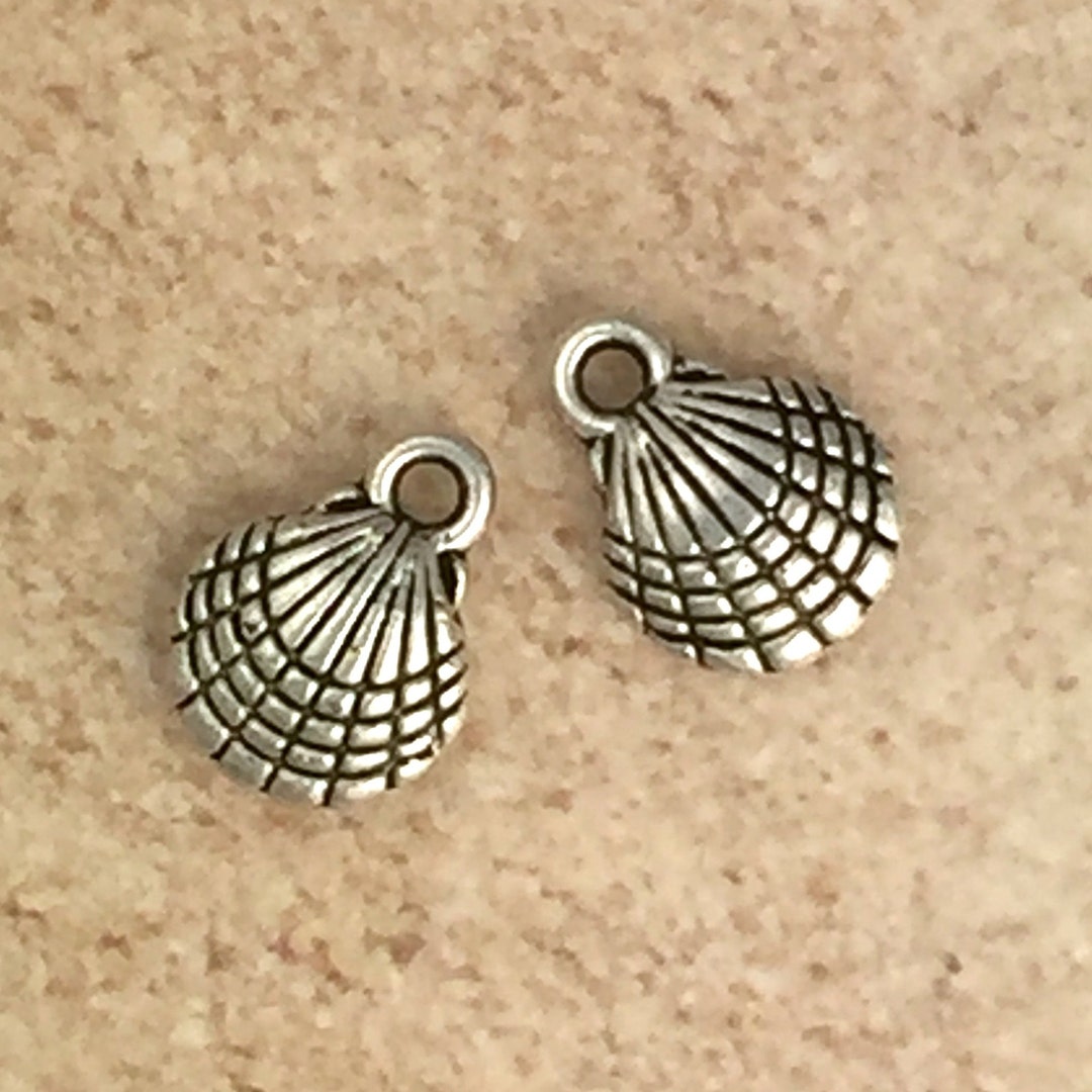 10 pcs 13mm Antique Silver Shell Charm 13mm x 10mm Silver - Etsy.de