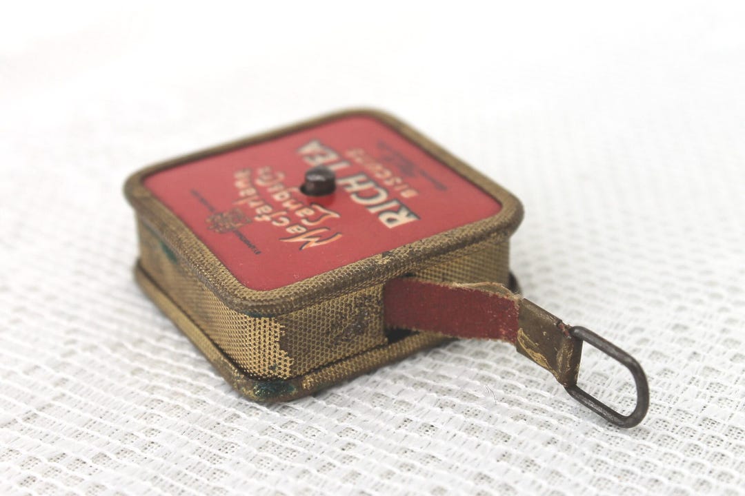 Antique Brass Biscuit Advertising Tape Measure, Sewing Accessory - Etsy
