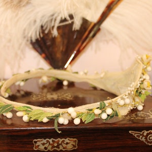 Edwardian Wax Flower Wedding Crown, Antique 1920s Brides Wax Flower ...
