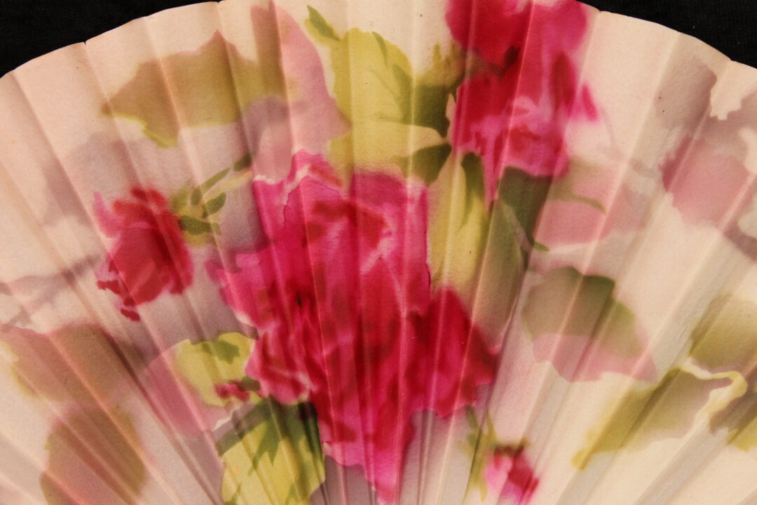 Vintage Advertising Fan, Wood and Paper Advert Fan for Premier Rinks ...