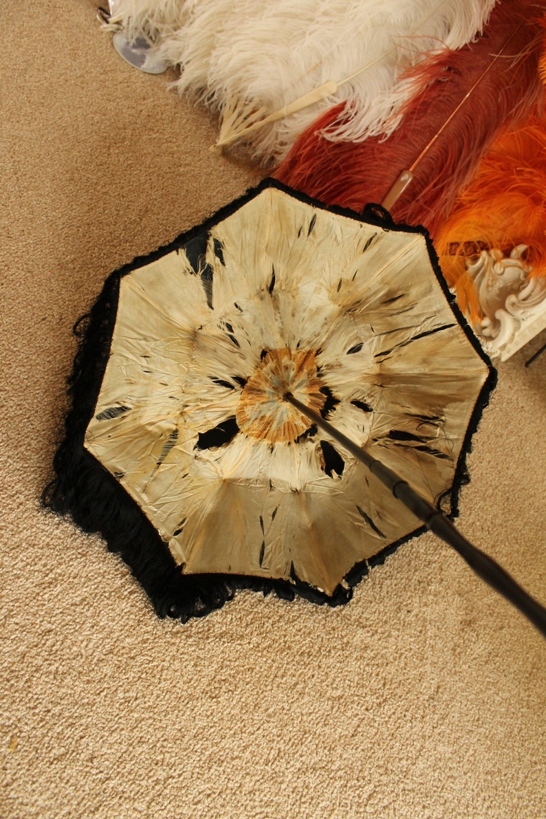 Victorian Black Carriage Parasol Antique Folding Wooden - Etsy