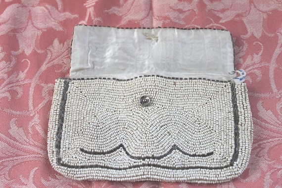 French Art Deco Beaded Flapper Bag, 1920s Evening Clu… - Gem