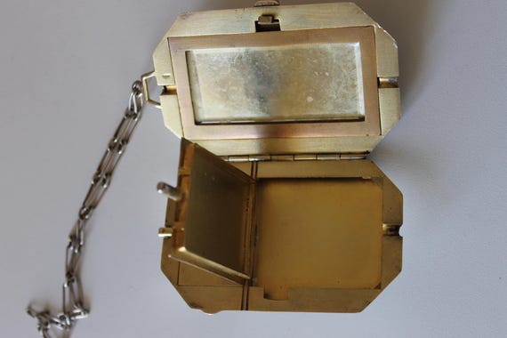 1930s continental silver powder compact, rouge and mi… - Gem