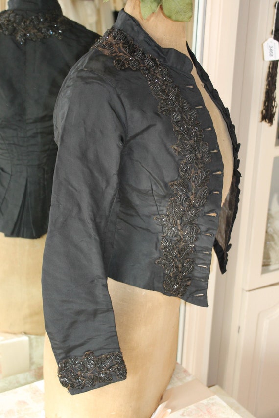 vintage victorian black bustle - Gem