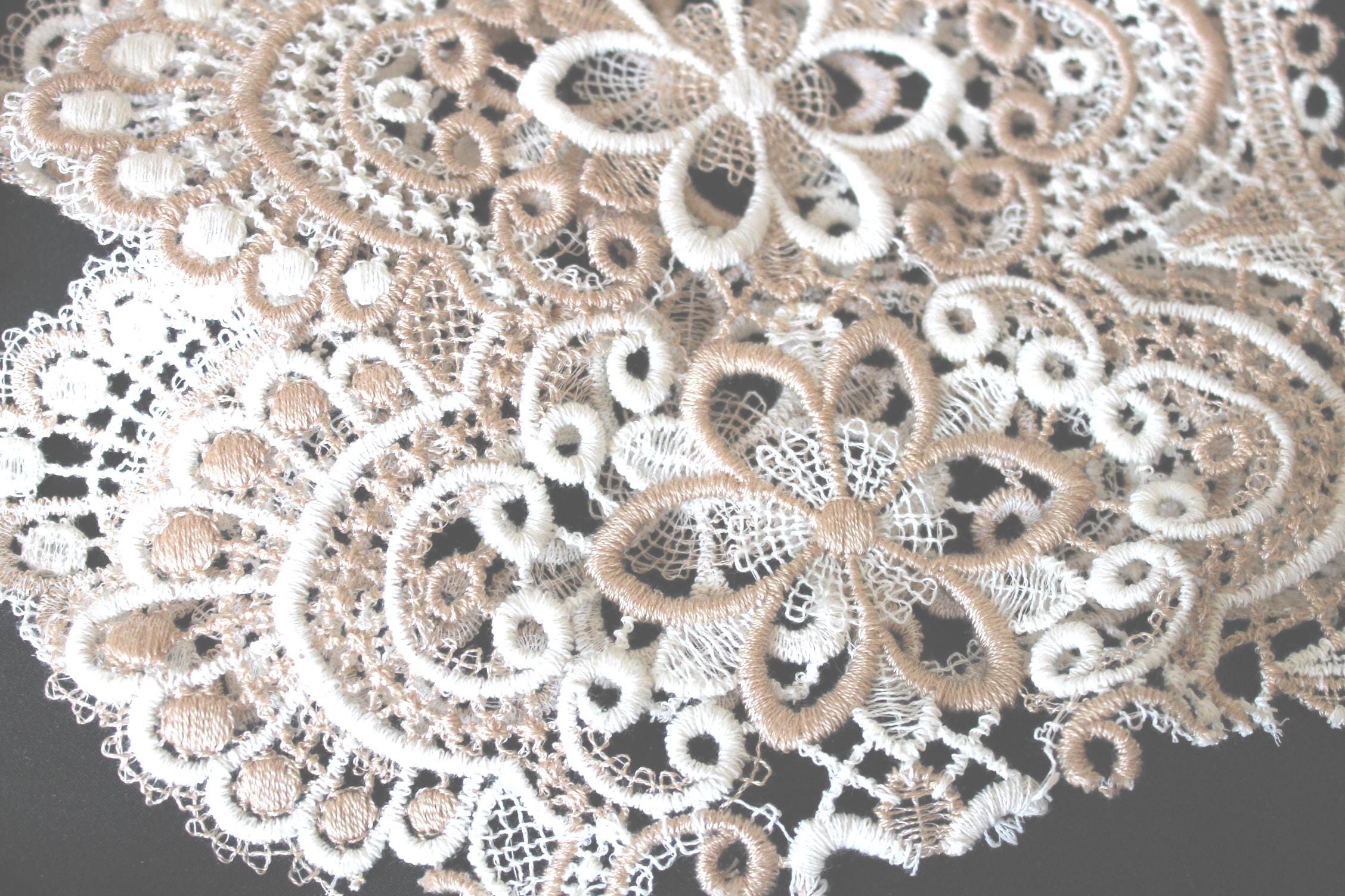 Scrap Bag of Antique Lace Pieces, Victorian White & Cream Lace Trims ...