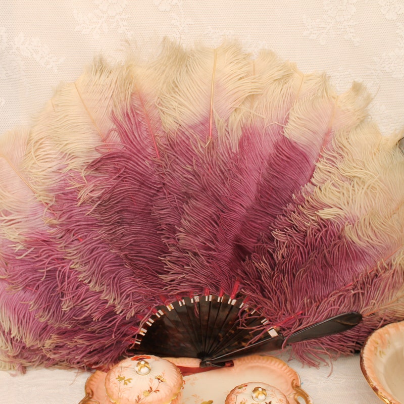 Large Purple Hand Fan - Etsy