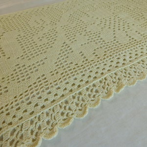 Shabby Cream Colour Crochet Lace Home Decor Set Armchair Back Fireplace ...