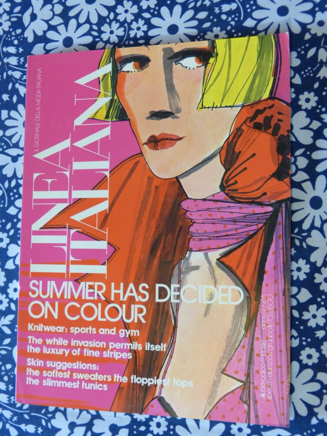 LINEA ITALIANA Women's Fashion Magazine February 1976 Summer Colour ...