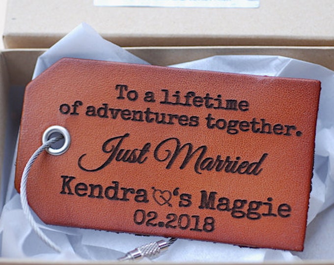 Mens Luggage Tag Personalized Gift for Him Leather Luggage - Etsy