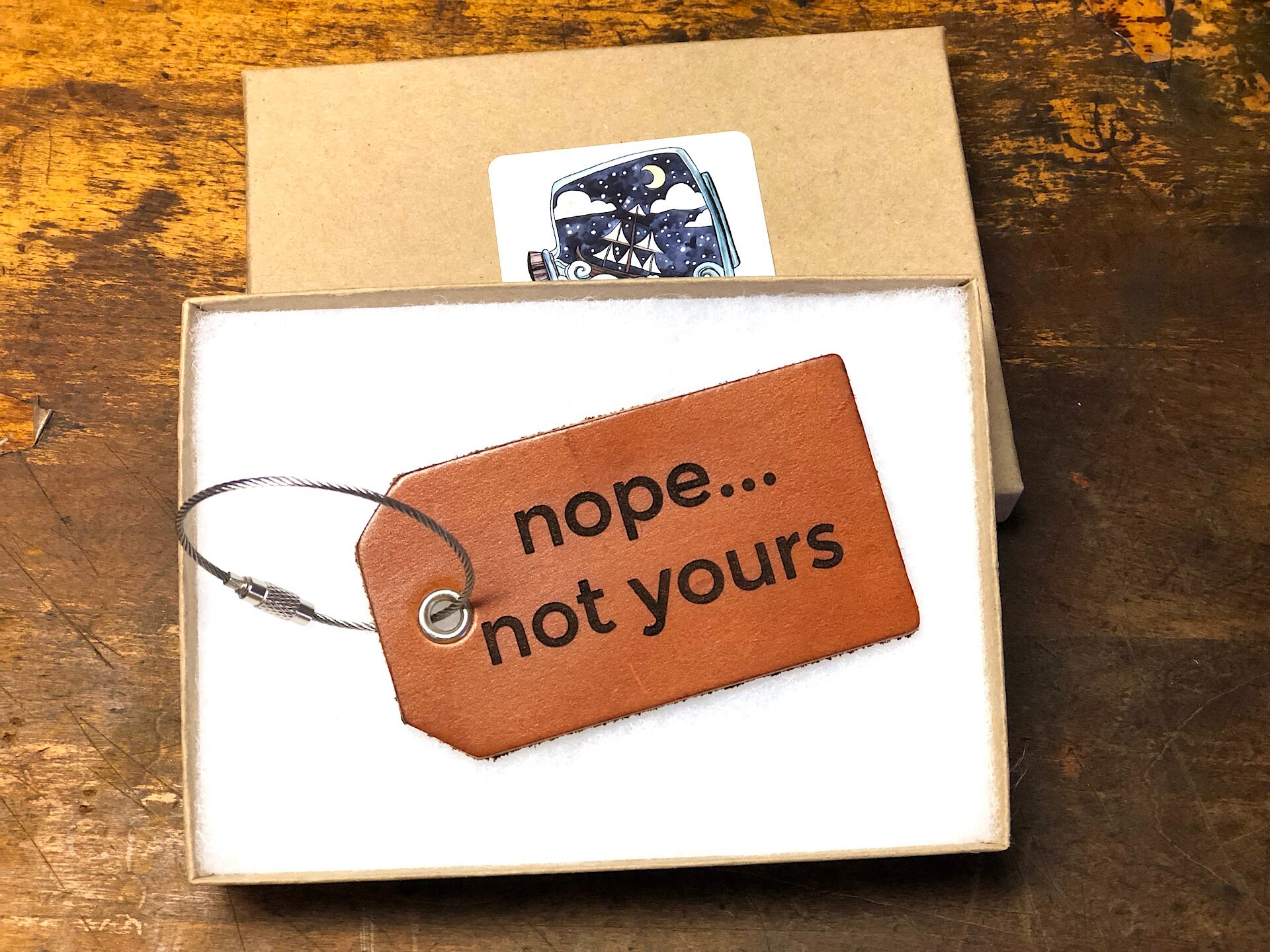 Nope Not YOURS Baggage tag Suitcase Tag Personalized Bag | Etsy