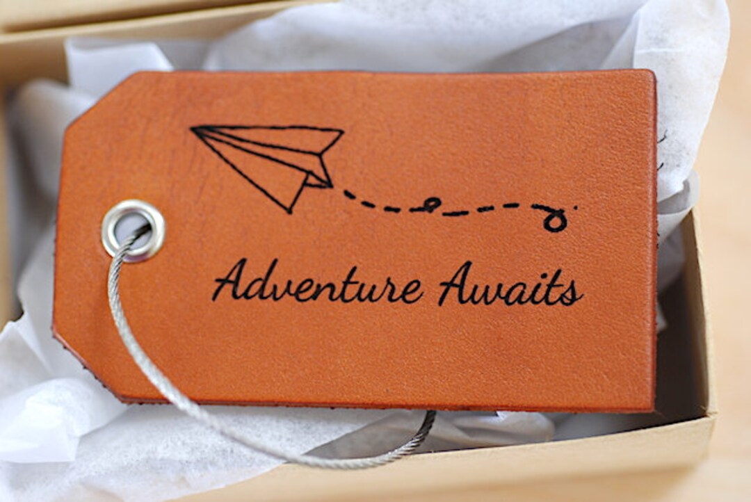 Adventure Awaits Luggage Tag, Custom Tag, Adventure Lover, Adventure ...