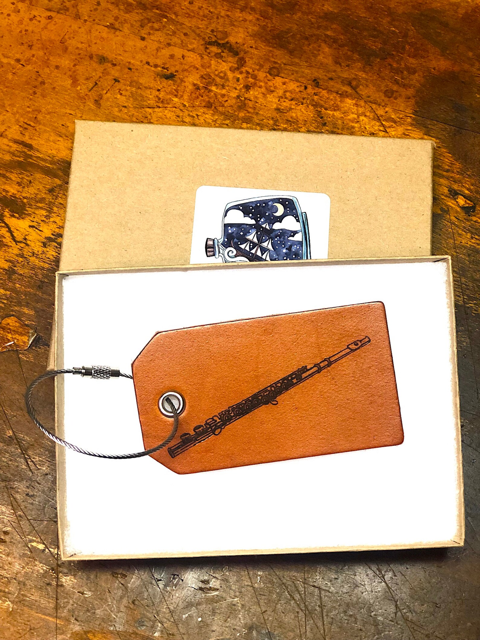 Flute Instrument Tag or Instrument Case ID Trumpet Tag - Etsy