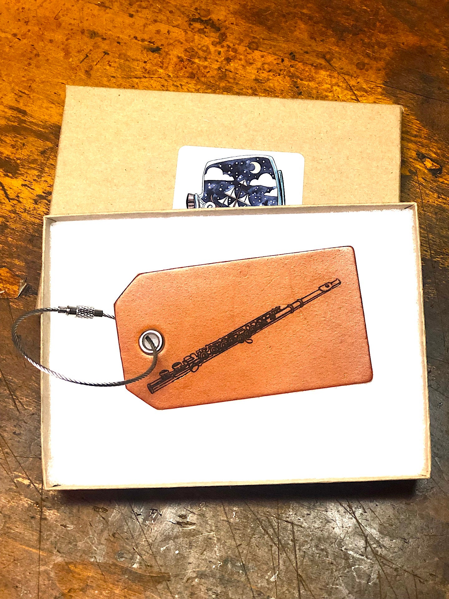 Flute Instrument Tag or Instrument Case ID Trumpet Tag - Etsy