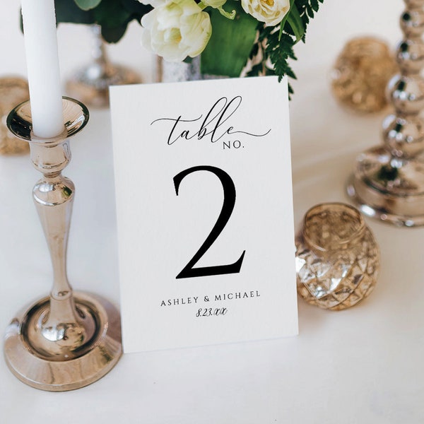 Black Table Numbers - Etsy