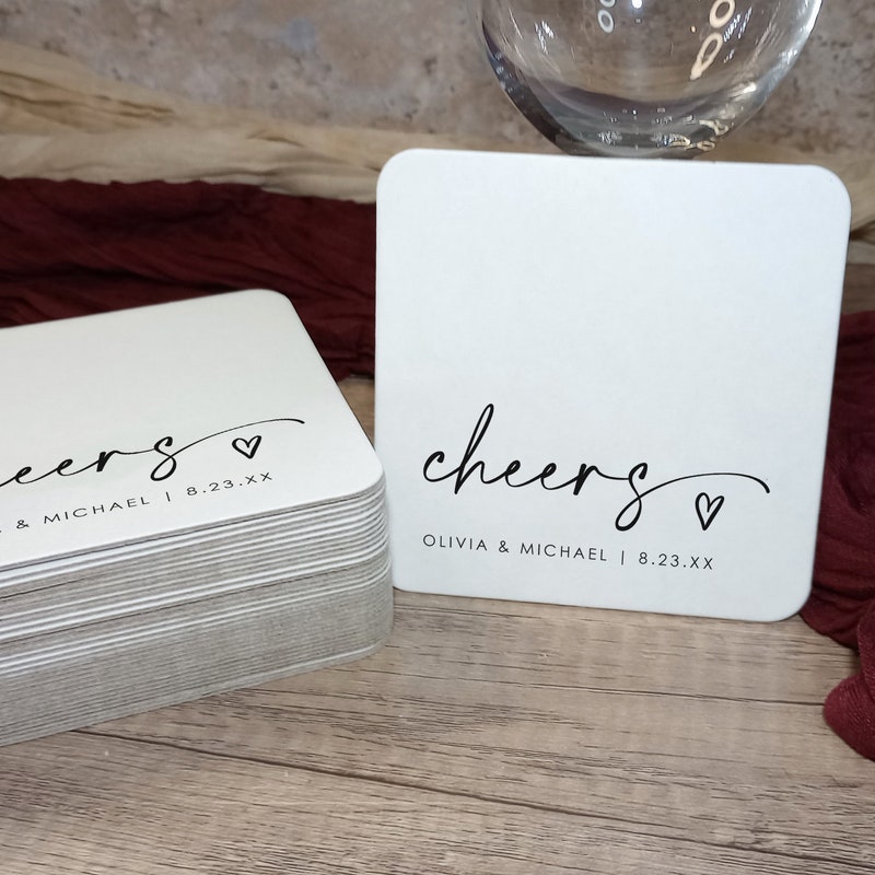 Wedding Coasters - Etsy