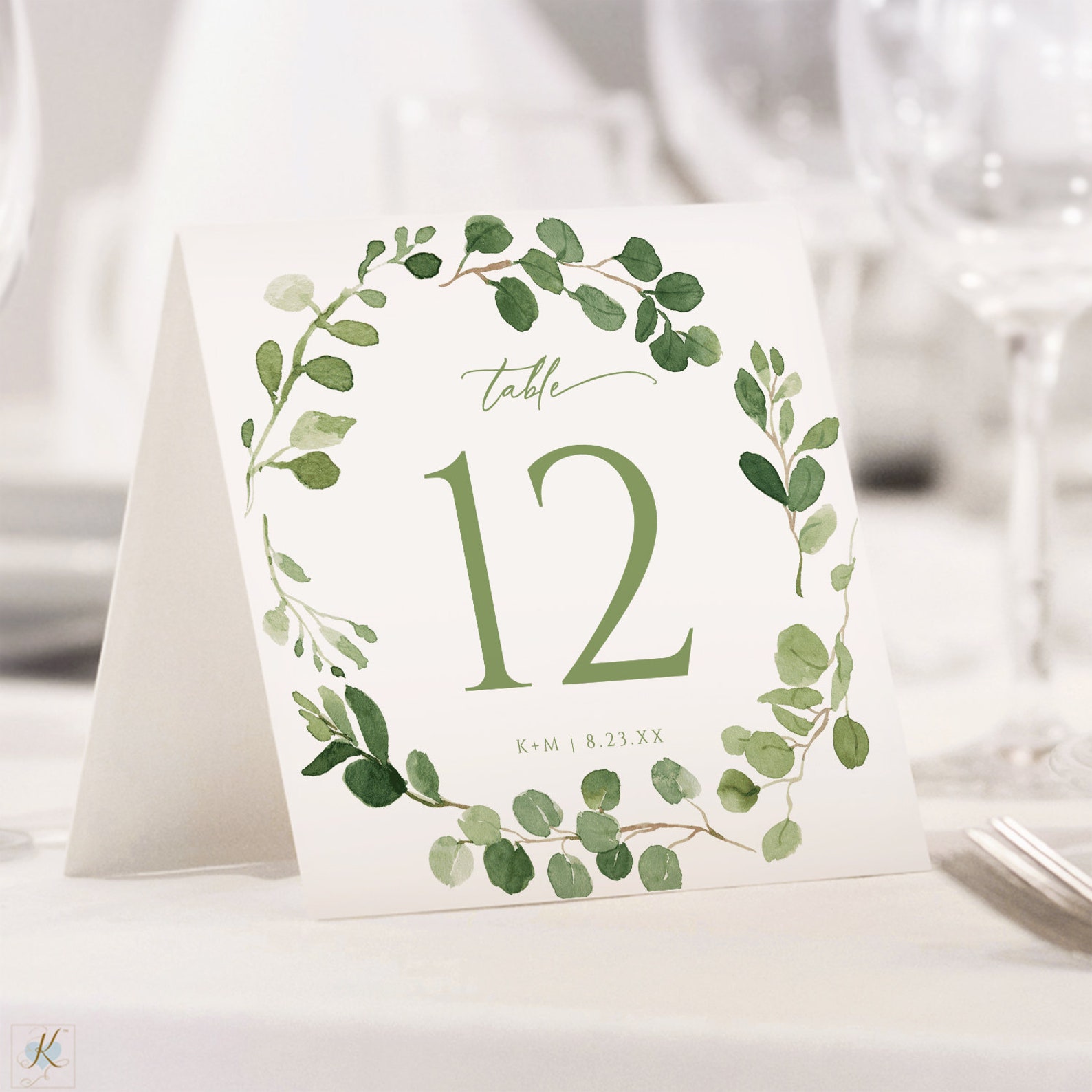 Wedding Table Numbers Template Printable Table Numbers - Etsy